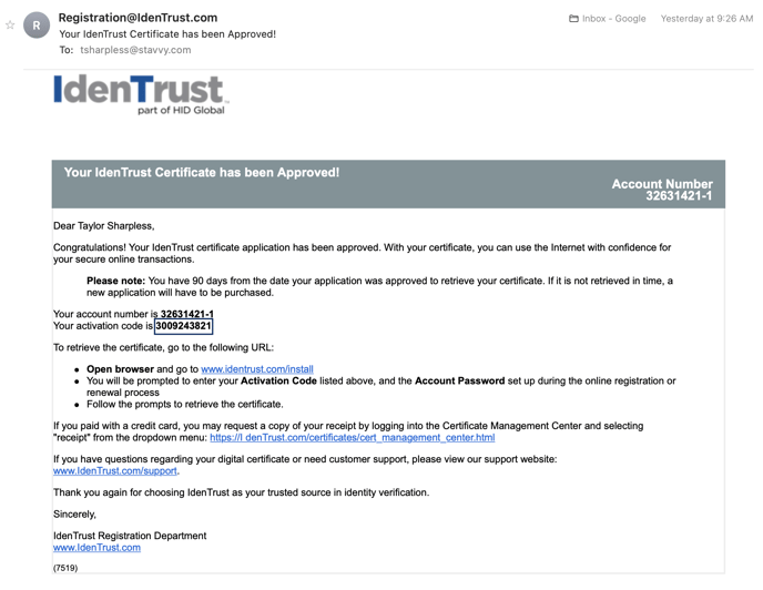 How to Purchase, Download and Upload Your IdenTrust Certificate (MacOS) – Stavvy